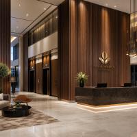 China Interior WPC Decorative Wall Panel Fire Rated Hotel Corridor Wall Cladding Board for sale