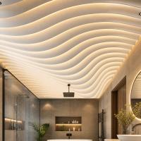 China Interior WPC Ceiling Wall Panel Moisture Proof Bathroom Kitchen Ceiling Cladding for sale
