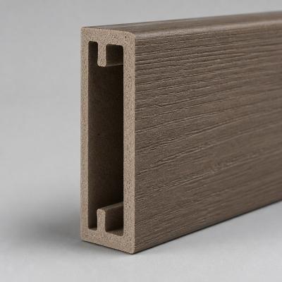 China WPC Louver Screen Panel 150mm Air Conditioner Cover Grille Outdoor Wall Cladding for sale