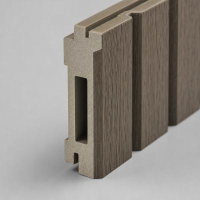 China WPC Fluted Exhibition Booth Wall Panel Reusable Display Cladding for Trade Show for sale