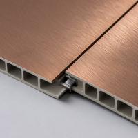 China Metallic Copper Brushed PVC Wall Panel for Storefront and Shop Window Backdrop for sale