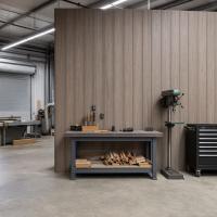China WPC Warehouse Workshop Partition Panel 219x26mm Industrial Wall Cladding Board for sale