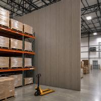 China WPC Warehouse Workshop Partition Panel 219x26mm Industrial Wall Cladding Board for sale