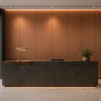 China Copper Brushed Metal SPC Wall Panels Waterproof Interior Wall Cladding for sale