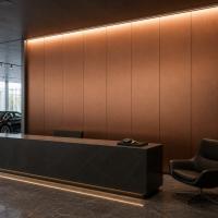 China Copper Brushed Metal SPC Wall Panels Waterproof Interior Wall Cladding for sale