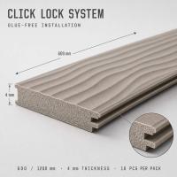 China 3D Wave Ripple Relief SPC Wall Panels Waterproof Interior Wall Cladding for sale