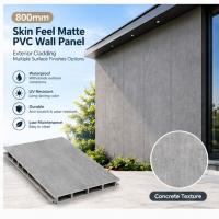 China 800mm Skin Feel Matte PVC Wall Panel Exterior Cladding Multiple Surface Finishes Options for sale
