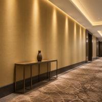 China Brushed Gold Champagne Metal SPC Wall Panels Waterproof Interior Cladding for sale