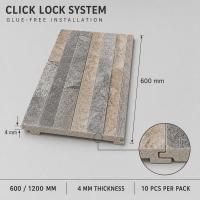 China Split Face Stone SPC Wall Panels Waterproof Interior Wall Cladding for sale