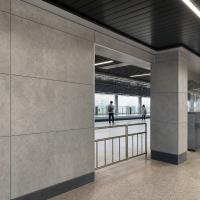 China Durable Impact Resistant SPC Wall Panels for Metro Stations & Public Areas Cladding for sale