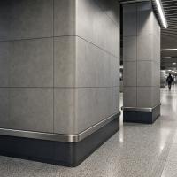 China Durable Impact Resistant SPC Wall Panels for Metro Stations & Public Areas Cladding for sale