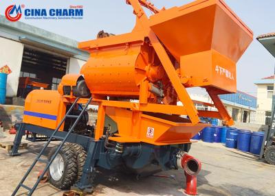 중국 쌍둥이 갱구 휴대용 구체 믹서 펌프 7500 * 2300 * 3150mm 차원 판매용