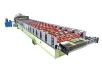 China Automatic High Speed Glazed Tile Roll Forming Machine Roof Tile Working for sale