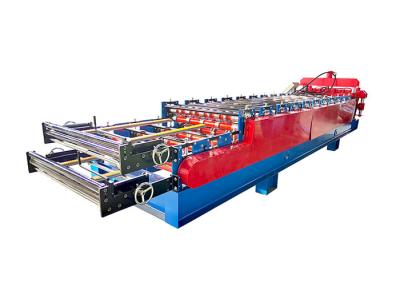 China OEM Service Roofing Tile Double Layer Roll Forming Machine PLC Controlled System for sale