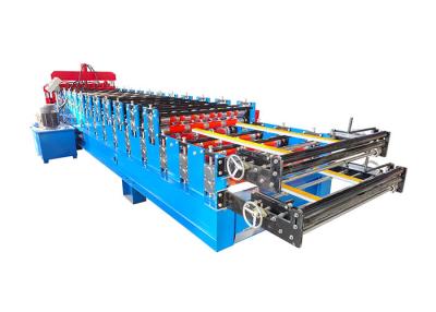 China OEM Service Roofing Tile Double Layer Roll Forming Machine PLC Controlled System for sale
