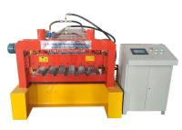 China 914mm Galvanized Steel Deck Roll Forming Machine Hydraulic Cutting for sale