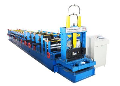 Cina Rotolo del Purlin di lunghezza 8-11m che forma dimensione della catena della macchina a 1.5-2 pollici con il dispositivo di Flating di 7 assi in vendita