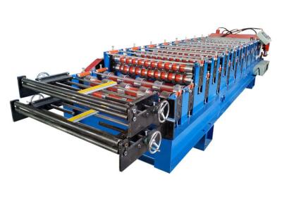 중국 강철 타일 제작을 위한 이중 레이어 롤 성형기를 지붕으로 덮는 2 다른 프로필 판매용