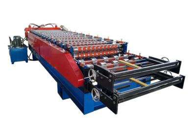 중국 강철 타일 제작을 위한 이중 레이어 롤 성형기를 지붕으로 덮는 2 다른 프로필 판매용