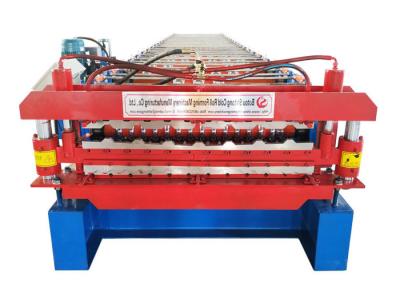 China Weight 5.4T Glazed Tile Making Machine , Wall Sheet Roll Forming Machine ISO9001 Approved for sale