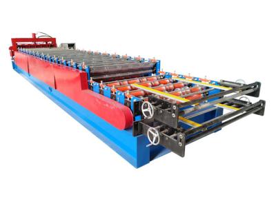 중국 지붕 타일 이중 레이어 롤 성형기 전기 긴장 380V 50 Hz 3은 단계적으로 시행합니다 판매용