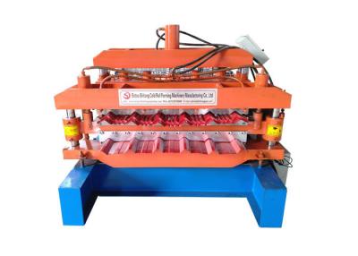 중국 판형 재질 Cr 12를 줄이는 두 프로파일 패널 이중 레이어 롤 성형기 판매용