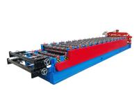 China PLC Control Glazed Tile Forming Machine , Trapezoidal Sheet Roll Forming Machine for sale