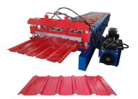 China Customized Color Roofing Sheet Roll Forming Machine With 1mm Tolerance Encoder for sale