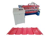 China Customized Color Roofing Sheet Roll Forming Machine With 1mm Tolerance Encoder for sale