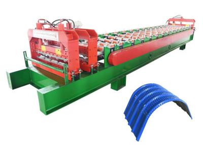 중국 부등변 사각형 루프 패널 추운 박판 금속 롤 성형기는 주름을 잡아 추가됩니다 판매용