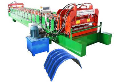 China rollo frío de la chapa del panel del tejado del trapezoide que forma las máquinas para añadir prensar en venta