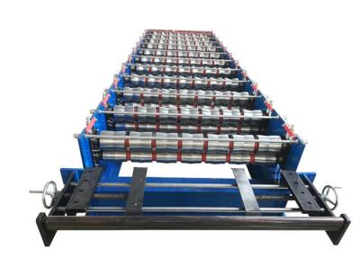 China Coil Width 1200mm Cold Roll Forming Machine , 13 Rows Roller  Roof Tile Production Machines for sale