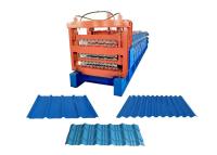 China Triple Layer Roofing Sheet Roll Forming Machine Capacity 5T For Three Different Profile for sale
