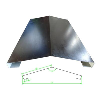 China PPGI PPGL Color Steel Galvanized Ridge Capping Roll Forming Machine Hydraulic Cutting for sale