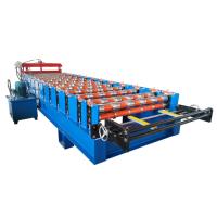 China Full Automatic Iron Roofing Sheet Roll Forming Machine , Cold Roofing Rolling Machine for sale