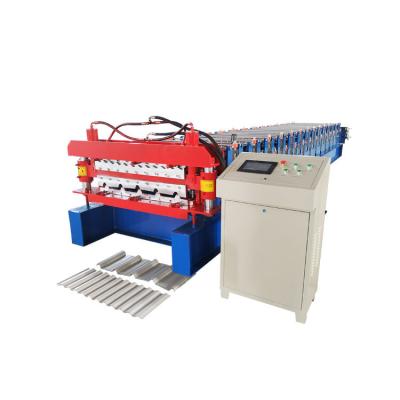 China Corrugated And Trapezoidal Double Layer Roll Forming Machine Hydraulic Full Automatic for sale