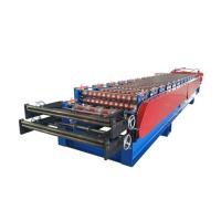 China Roofing Sheet Wall Panel Double Layer Roll Forming Machine Ibr And Corrugated Panel for sale