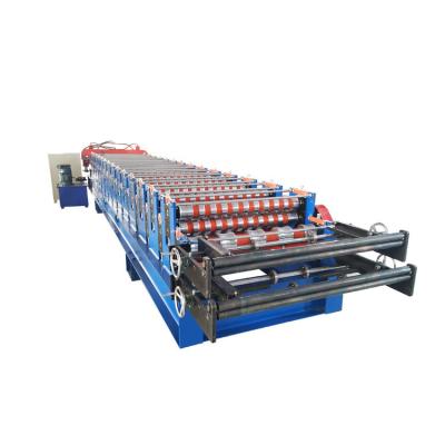 中国 機械Ibrおよび波形のパネルを形作るシートの壁パネルの二重層ロールに屋根を付けること 販売のため