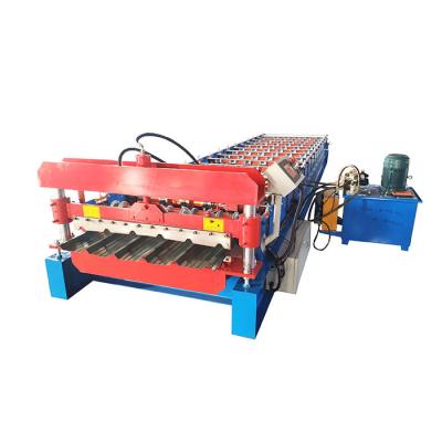 China Doppelschicht gewölbtes 5.5kw die Blatt-Rolle überdachend, die Maschine bildet zu verkaufen