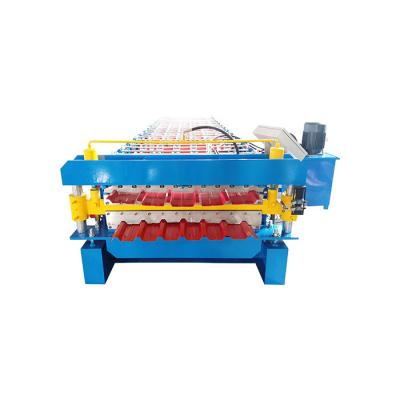 중국 380v 이중 레이어 0.3 밀리미터 파형지붕판 롤 성형기 판매용