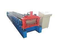 China Galvanized Steel Floor Tile Decking Roofing Roll Forming Machine PLC Control for sale