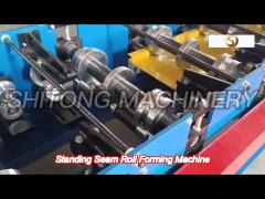 Zinc Roof Panel Self Lock Roofing Sheet Roll Forming Machine Energy Efficiency
