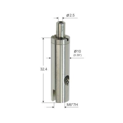 中国 金属ケーブル固定器 銅ケーブルグリッパー 掛け系用1.5mm直径のワイヤロープ 販売のため