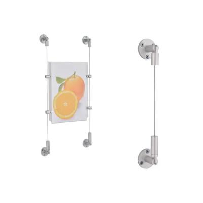 Cina Commercio all'ingrosso Kit di appesi per cartelloni in ottone con rivestimento in oro in vendita