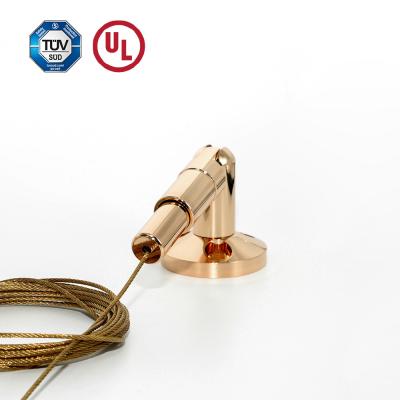 Cina Commercio all'ingrosso Kit di appesi per cartelloni in ottone con rivestimento in oro in vendita