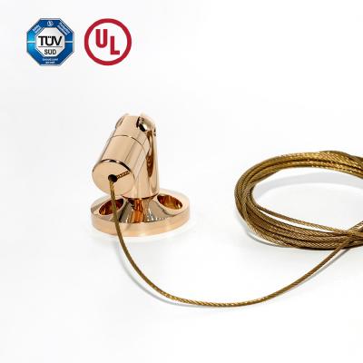 Cina Commercio all'ingrosso Kit di appesi per cartelloni in ottone con rivestimento in oro in vendita