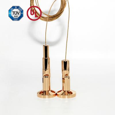 Cina Commercio all'ingrosso Kit di appesi per cartelloni in ottone con rivestimento in oro in vendita
