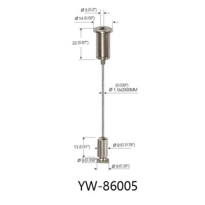Cina Sistema d'attaccatura del pannello acustico dell'OEM sulla lunghezza regolabile YW86004 di 2000mm in vendita