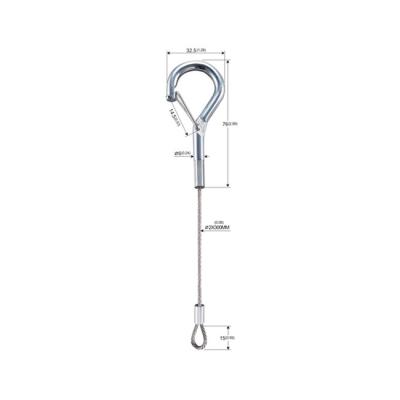 China Opheffende Slingers 32.5*76mm Matrijs Gegoten Haakmontage YW86544 van de staalkabel Te koop