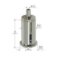 China Self Locking Nickel Plated Cable Lock Gripper Without Safety Cap YW86101 for sale